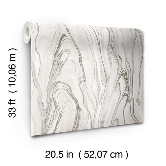 York Wallcoverings Marble Roll | Wayfair
