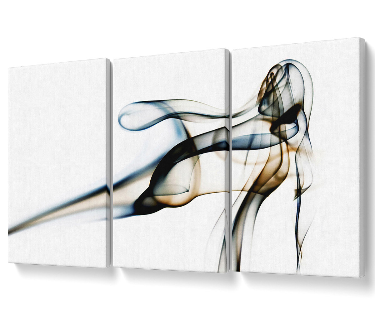 Ivy Bronx Smoke Ribbons Canvas 3 Panel Set | Wayfair.co.uk