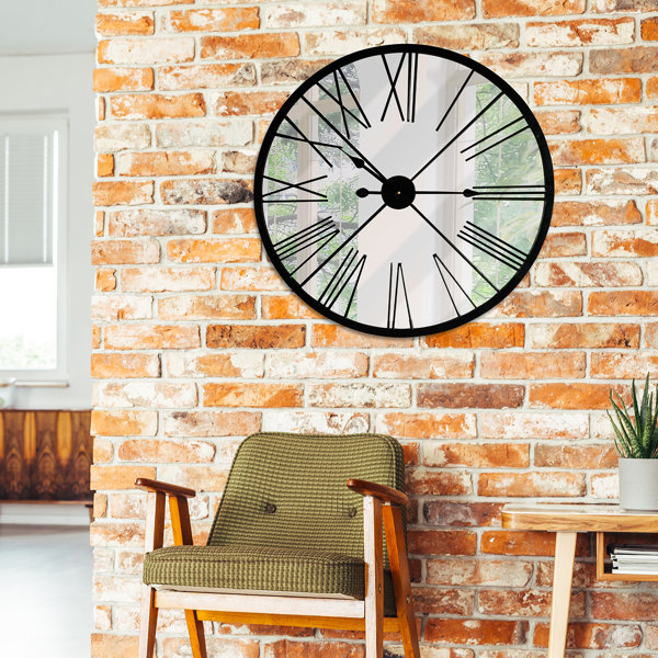 Gracie Oaks Oversized Kinzel 27.5" Wall Clock & Reviews | Wayfair