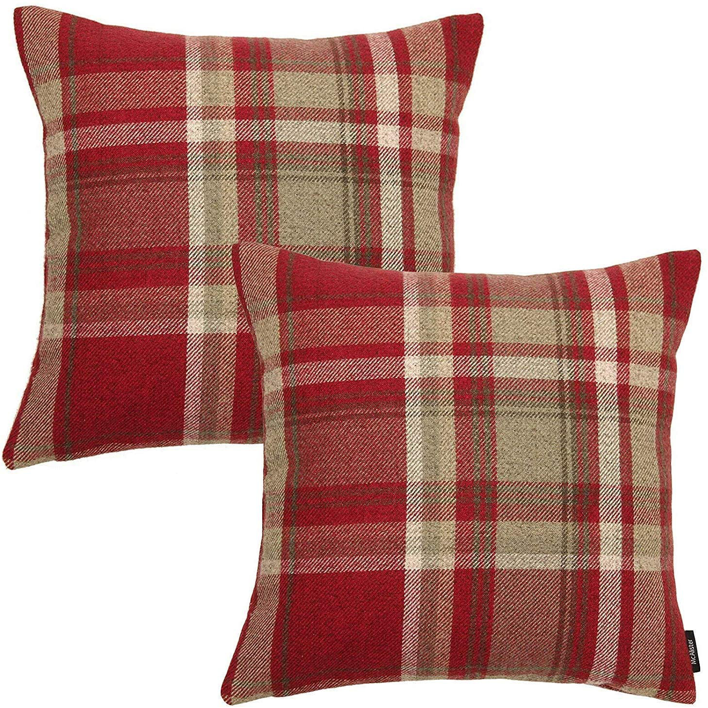 McalisterTextiles Plaid 43'' Throw Pillow Cover | Wayfair