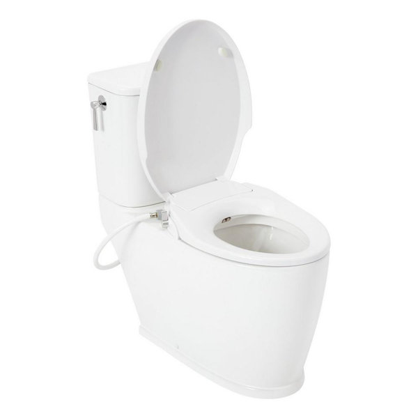 Signature Hardware Pendleton 1.28 GPF Two Piece Elongated Toilet | Perigold