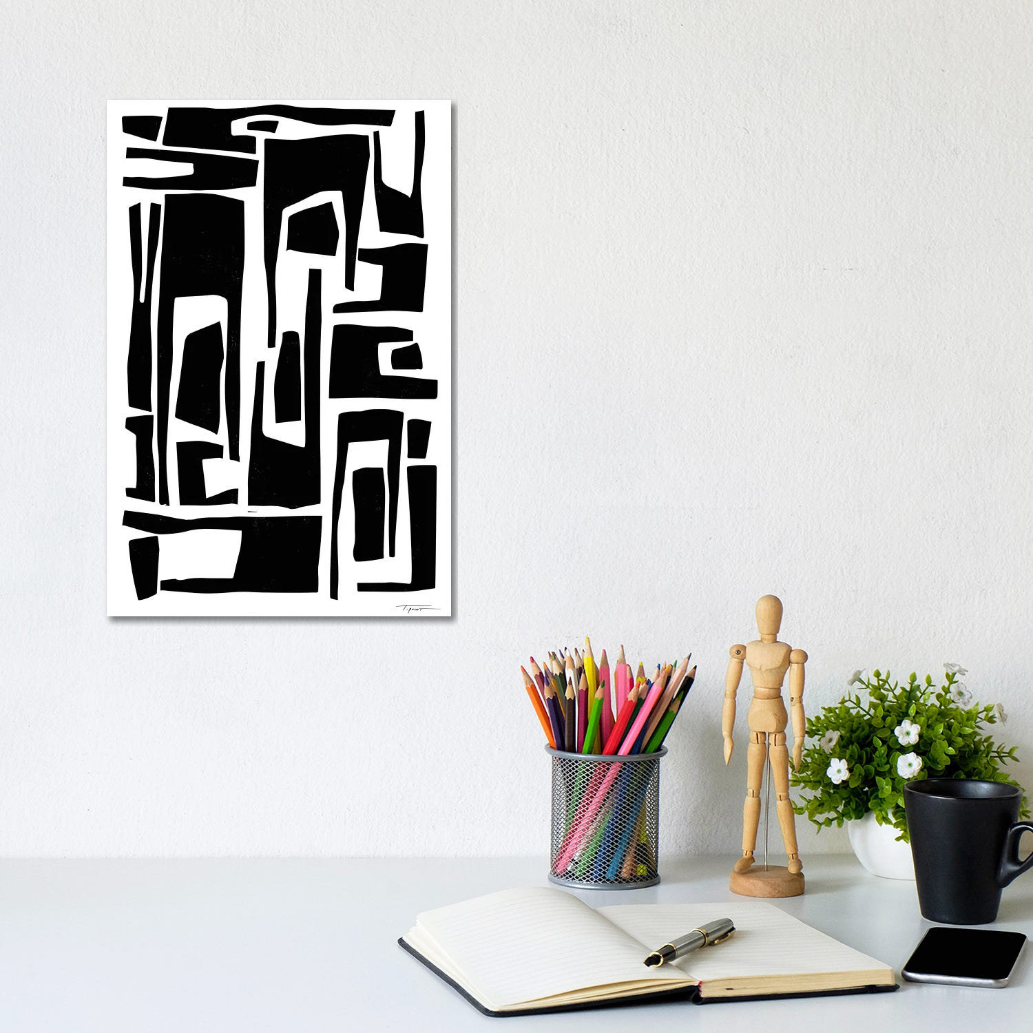 East Urban Home Elongated Modern and Abstract Shapes - Graphic Art ...