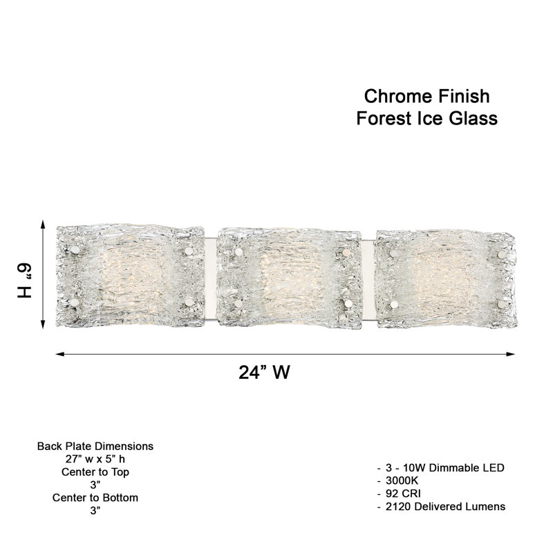 Ivy Bronx Amesbury 3-Light Bath Bar & Reviews | Wayfair