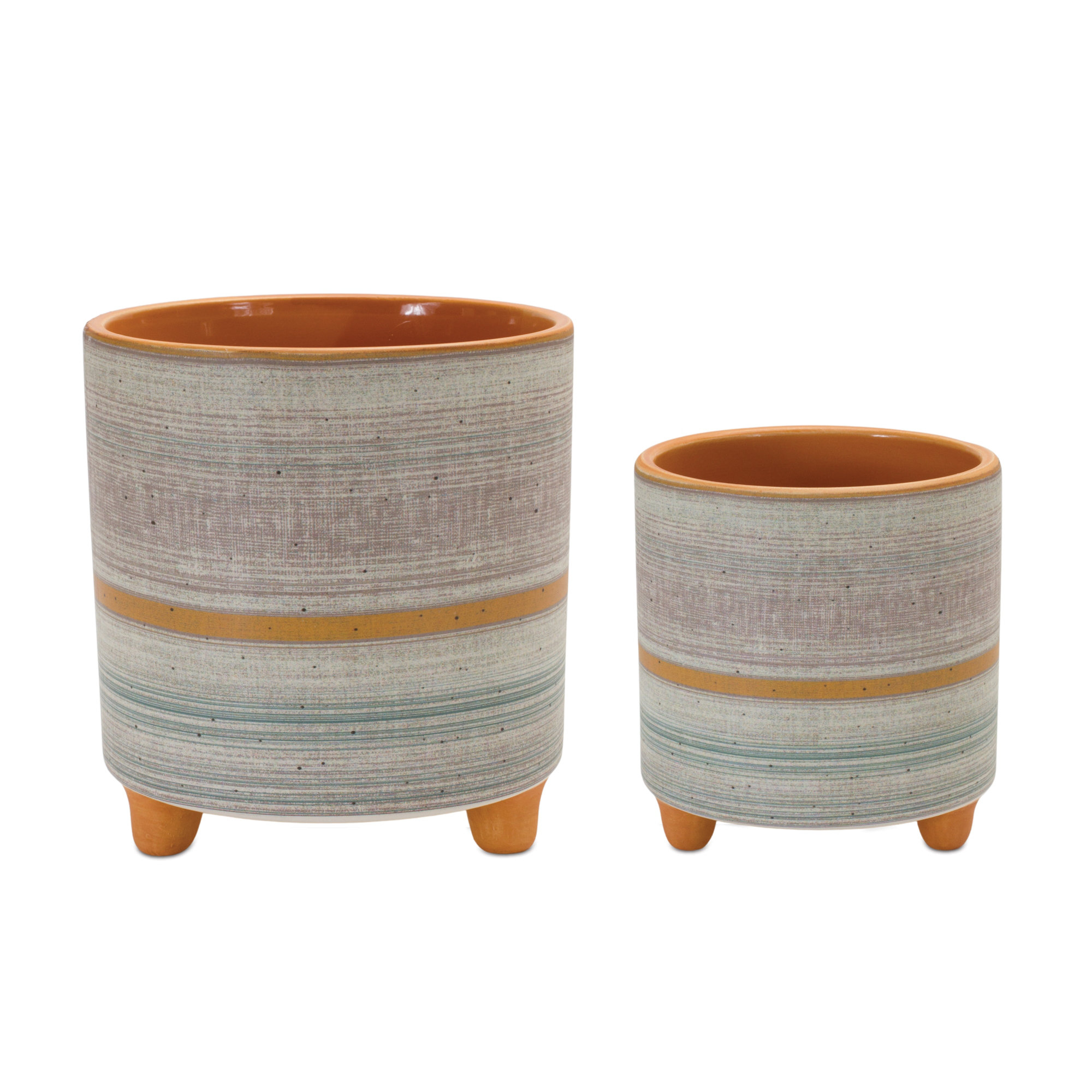 Ebern Designs Mikol 2-Piece Resin Pot Planter Set - Wayfair Canada