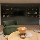 AllModern Bascom Upholstered Swivel Barrel Chair & Reviews | Wayfair