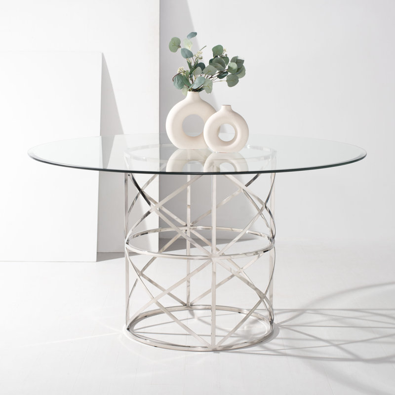 Safavieh Couture Turner 54" Pedestal Dining table & Reviews | Wayfair