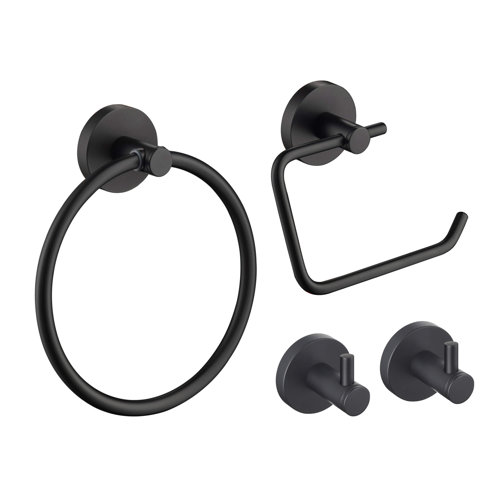 Matte Black Bathroom Hardware Sets You'll Love | Wayfair