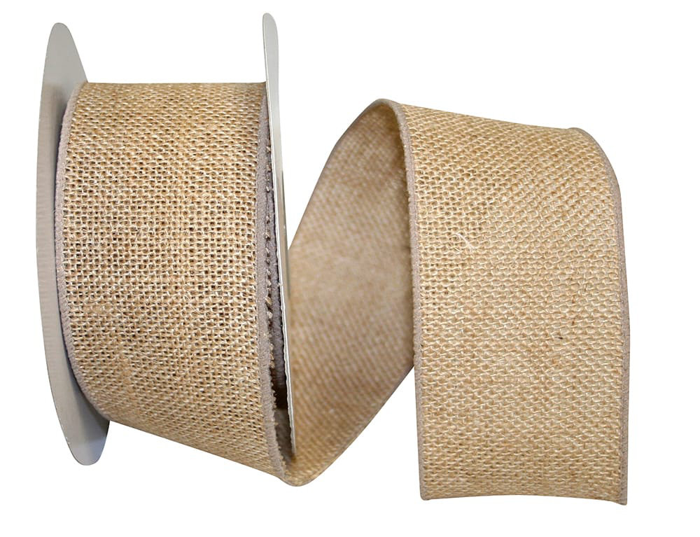 The Holiday Aisle® Hey Jute Burlap Wired Edge Ribbon | Wayfair