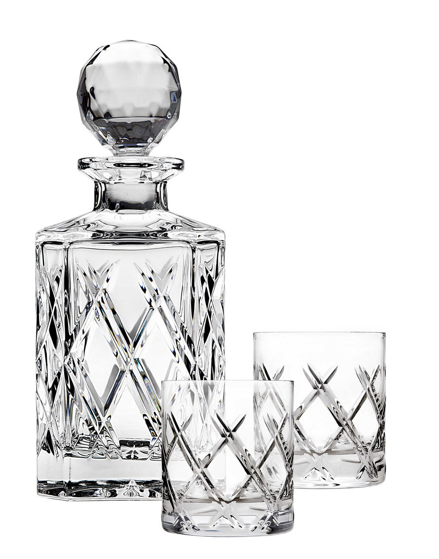 Godinger Silver Art Co Sov Crystal 3 Piece Decanter & Dof Set - Wayfair ...