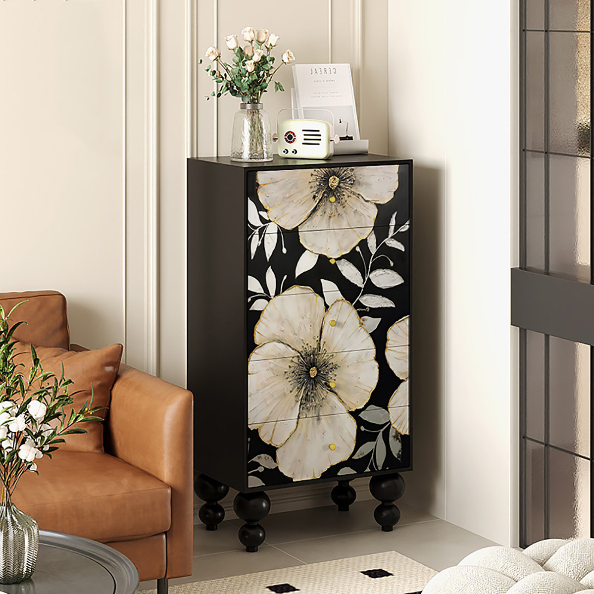 Canora Grey Living room simple modern drawers decor cabinet | Wayfair