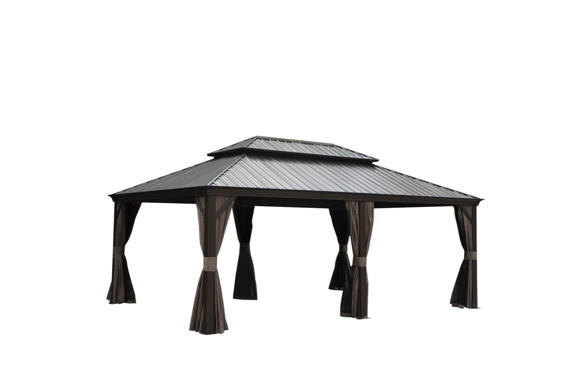 Tryimagine Abri de jardin à toit rigide 14 x 20 pi, abri de jardin ...