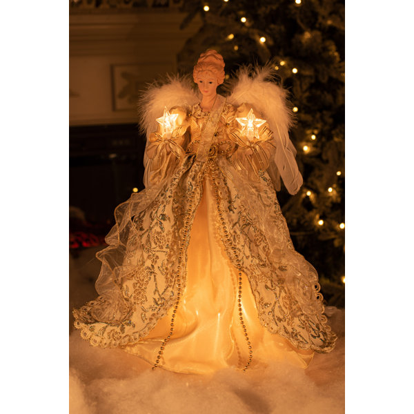 The Holiday Aisle® Angel with Head Tree Topper & Reviews | Wayfair