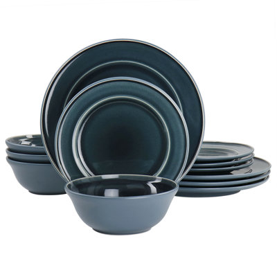 Martha Stewart 12 Piece Dinnerware Set, Service for 4 | Wayfair