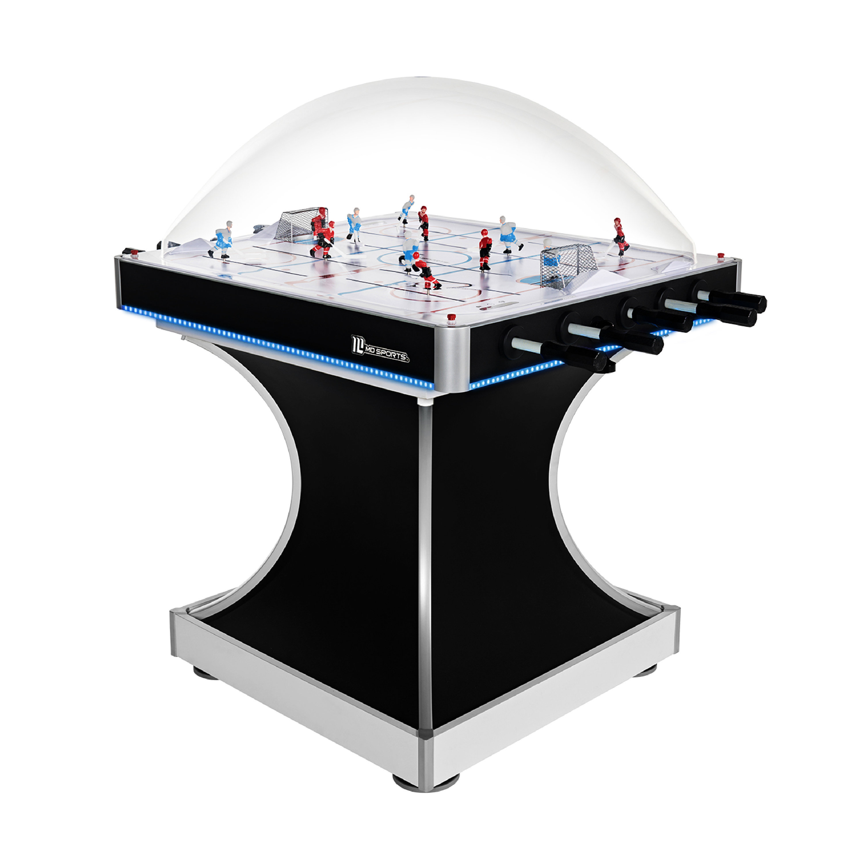 MD Sports Dome Hockey Table Game with Electronic Scorer and LED Lights ...