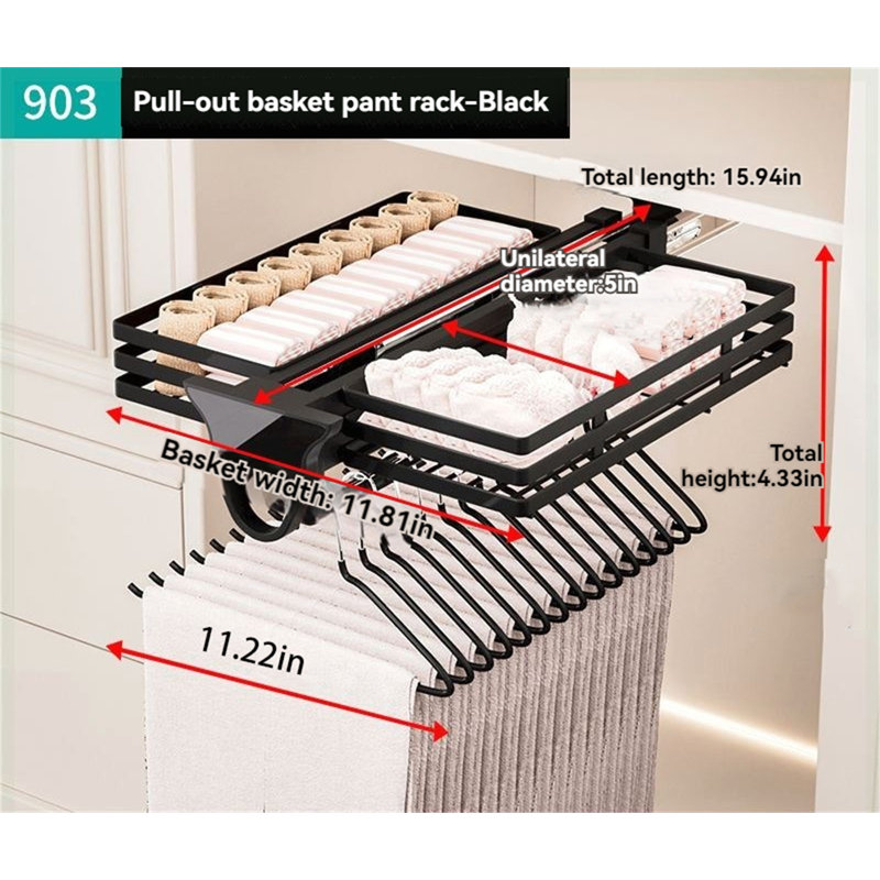 Thrones Designs Aluminum Alloy Retractable Pants Rack And Clothes ...