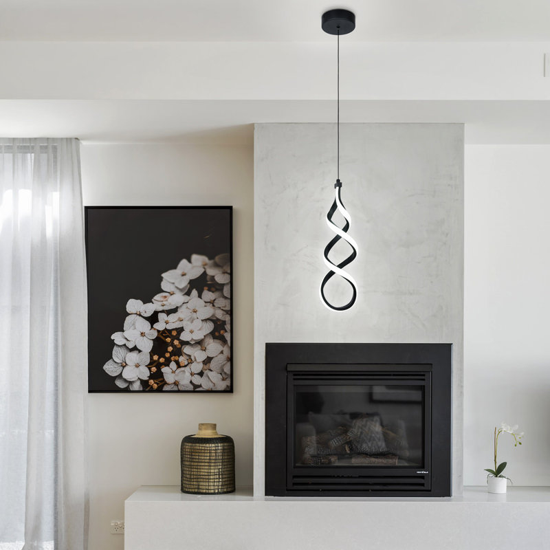 Ivy Bronx 6000K Led Pendant Light Kitchen Hanging Light Ceiling Hanging ...