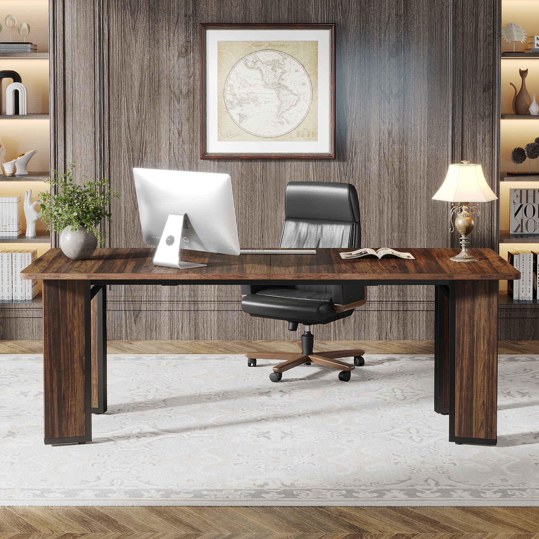 Ebern Designs Tarasa 78.8'' W Rectangle Computer Desk - Wayfair Canada
