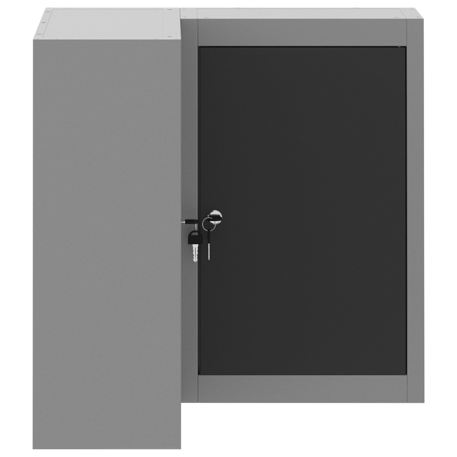 vidaXL Corner Tool Cabinet Wall-Mounted and Lockable Steel | Wayfair