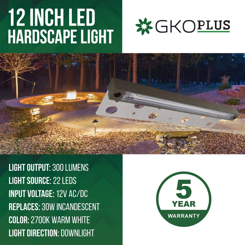 GKOplus Aluminum Low Voltage Integrated LED Metal Step Light | Wayfair