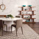 AllModern Annora 63" H x 63" W Geometric Bookcase & Reviews | AllModern