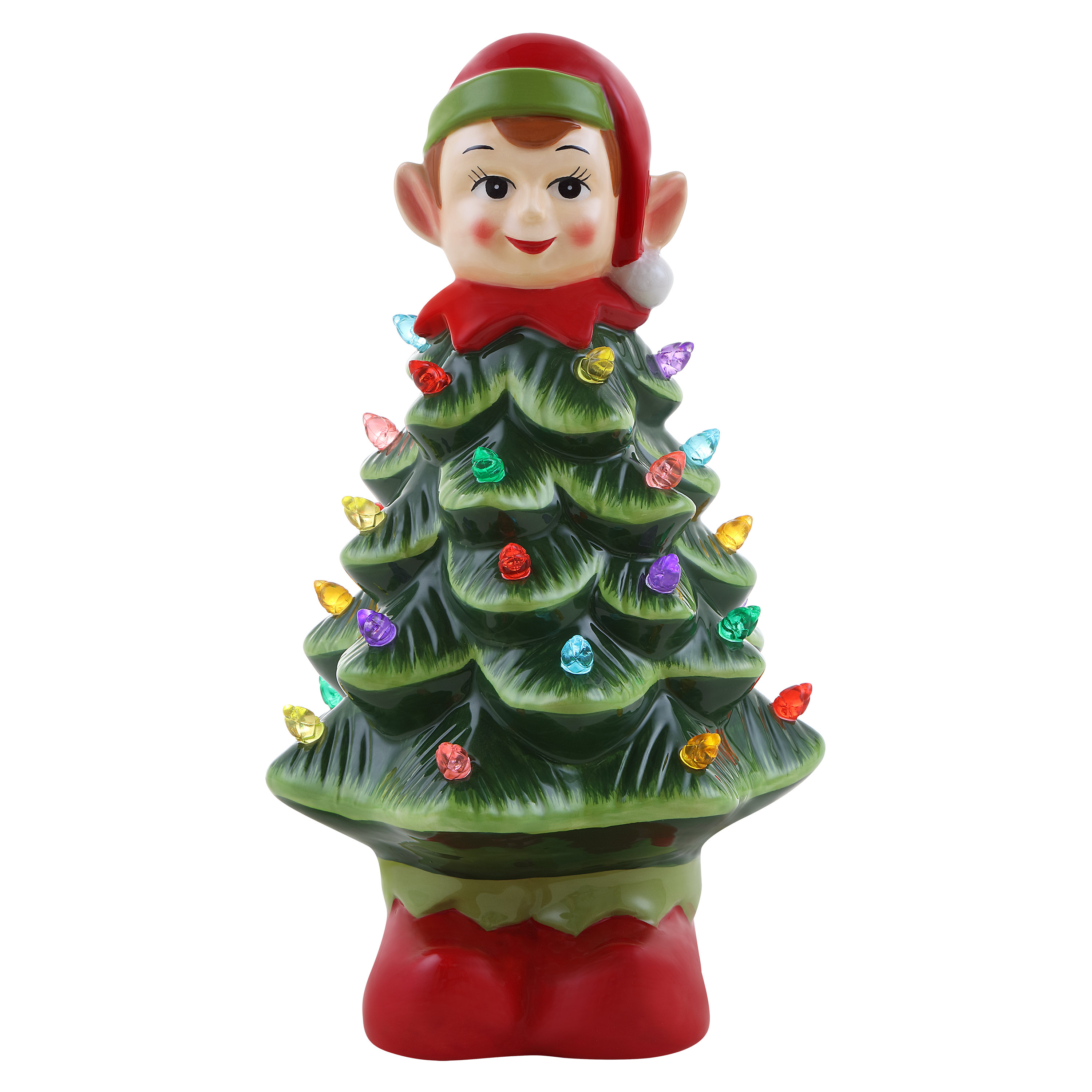 Mr. Christmas 15" Nostalgic Ceramic Elf Tree | Wayfair