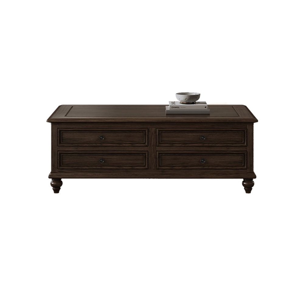 Romero Vintage European-style Coffee Table Solid Wood Coffee Table ...