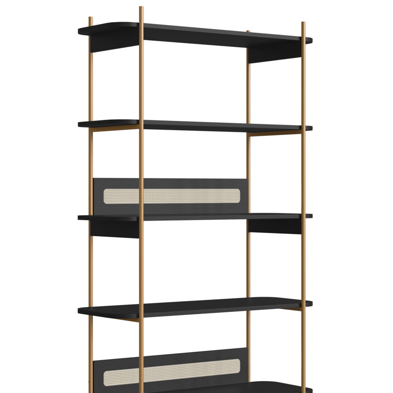 Everly Quinn Tattan Etagere Bookcase | Wayfair