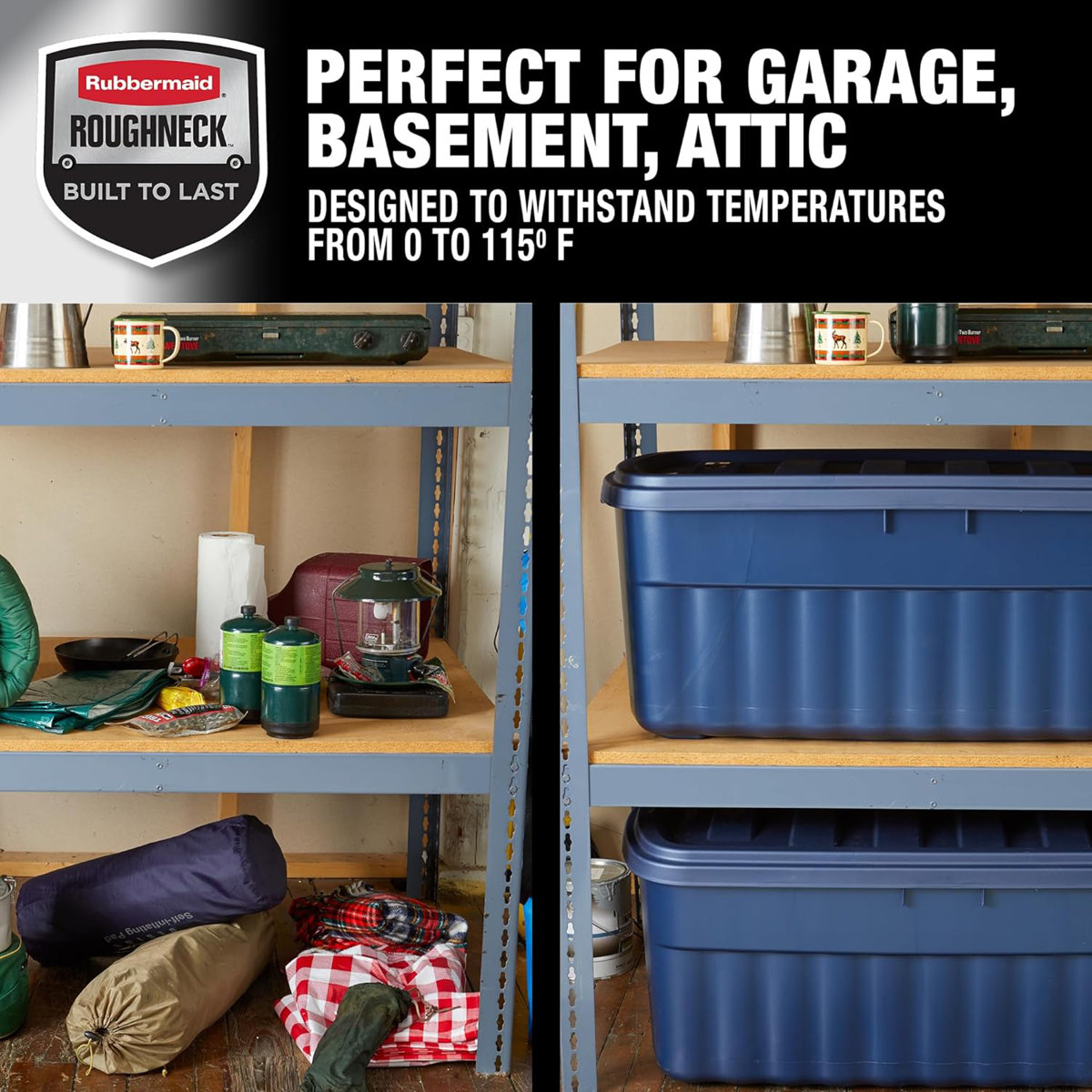 Rubbermaid Roughneck Storage Totes with Lids | Wayfair