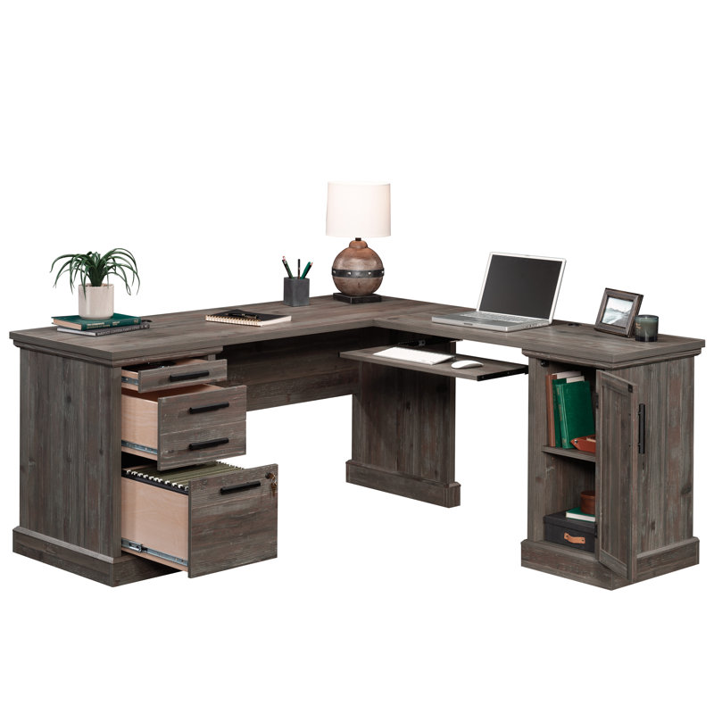 Upper Square™ Aspen Post L-Shaped Executive Desk & Reviews | Wayfair