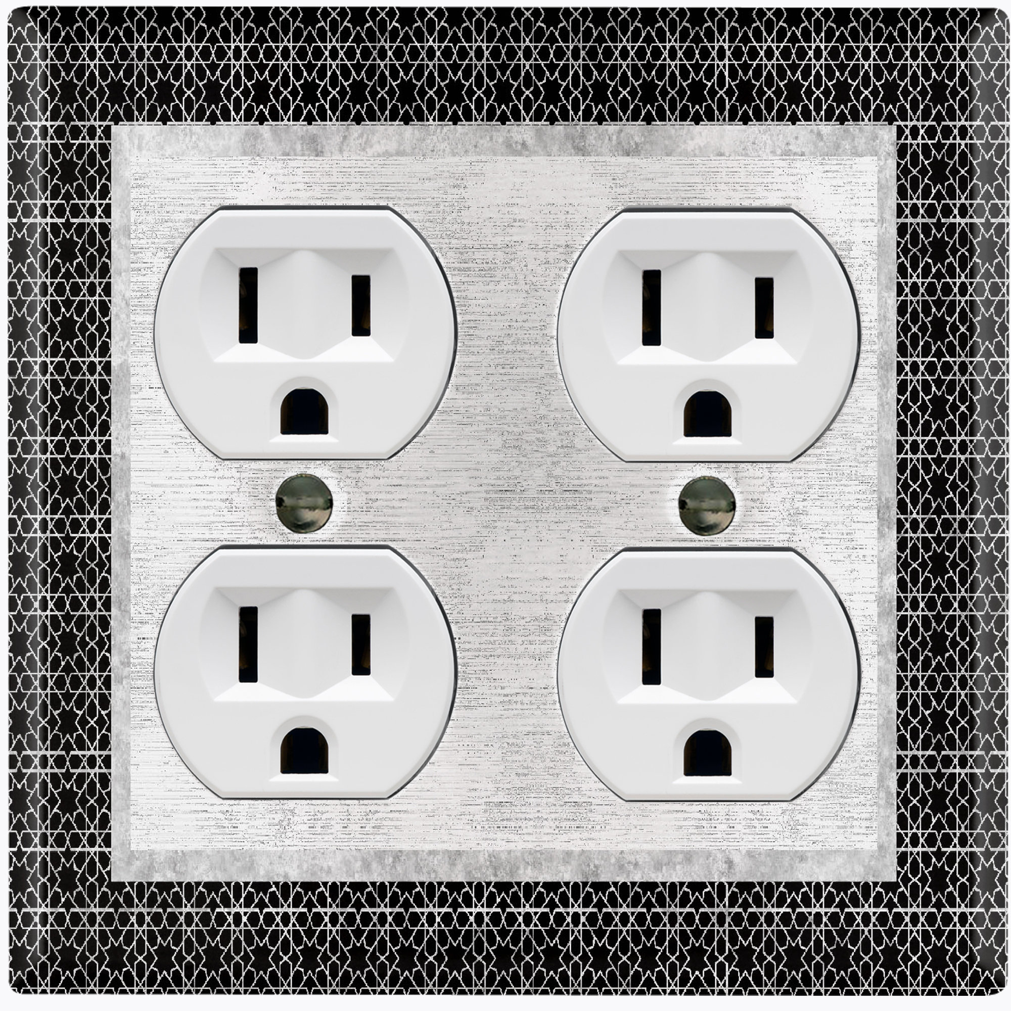 WorldAcc 2-Gang Duplex Outlet Wall Plate | Wayfair