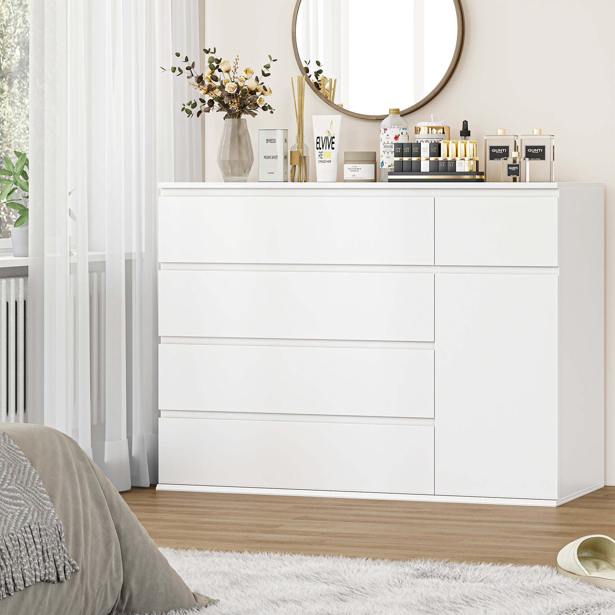 Zipcode Design™ Kardos 39.3" W Combo Dresser With 5 Drawers & Reviews ...