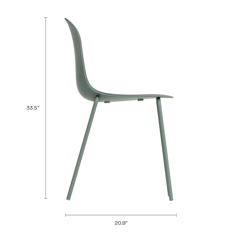 Ivy Bronx Khyson Stackable Dining Chairs for Indoors or Outdoors with ...