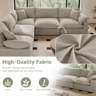 Hokku Designs 110.8" Cloud Couch, Oversized Modular Comfy Sofa For ...