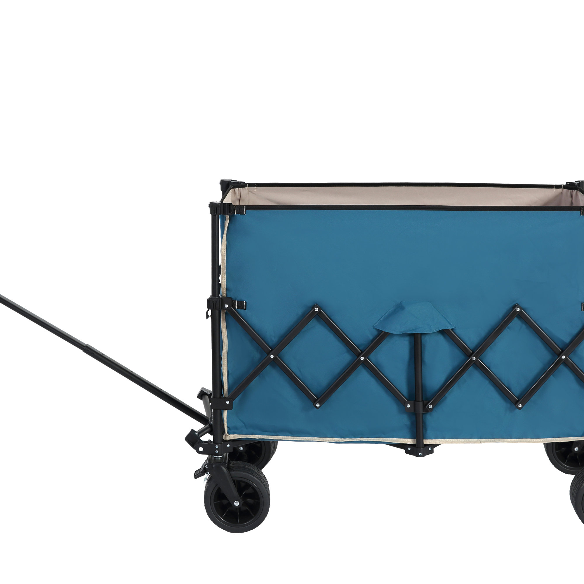 CRS APPLIANCES, 220lbs Foldable Wagon Cart with All-Terrain Wheels and ...