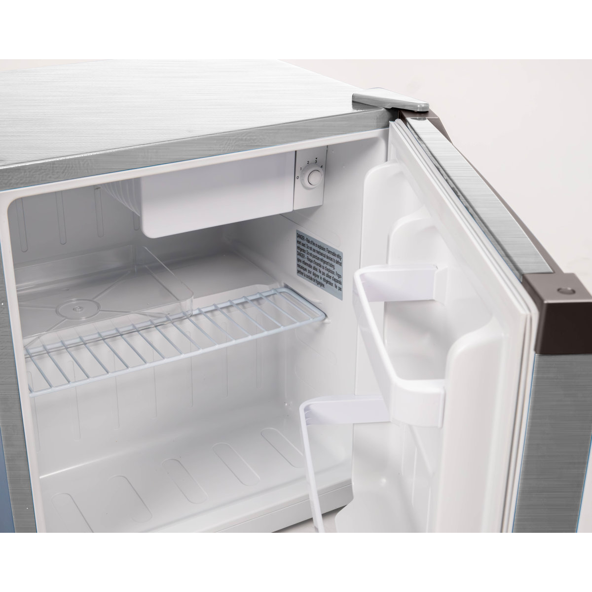 Frigidaire, 1.6 Cu. Ft. Compact Refrigerator, Stainless Steel | Wayfair