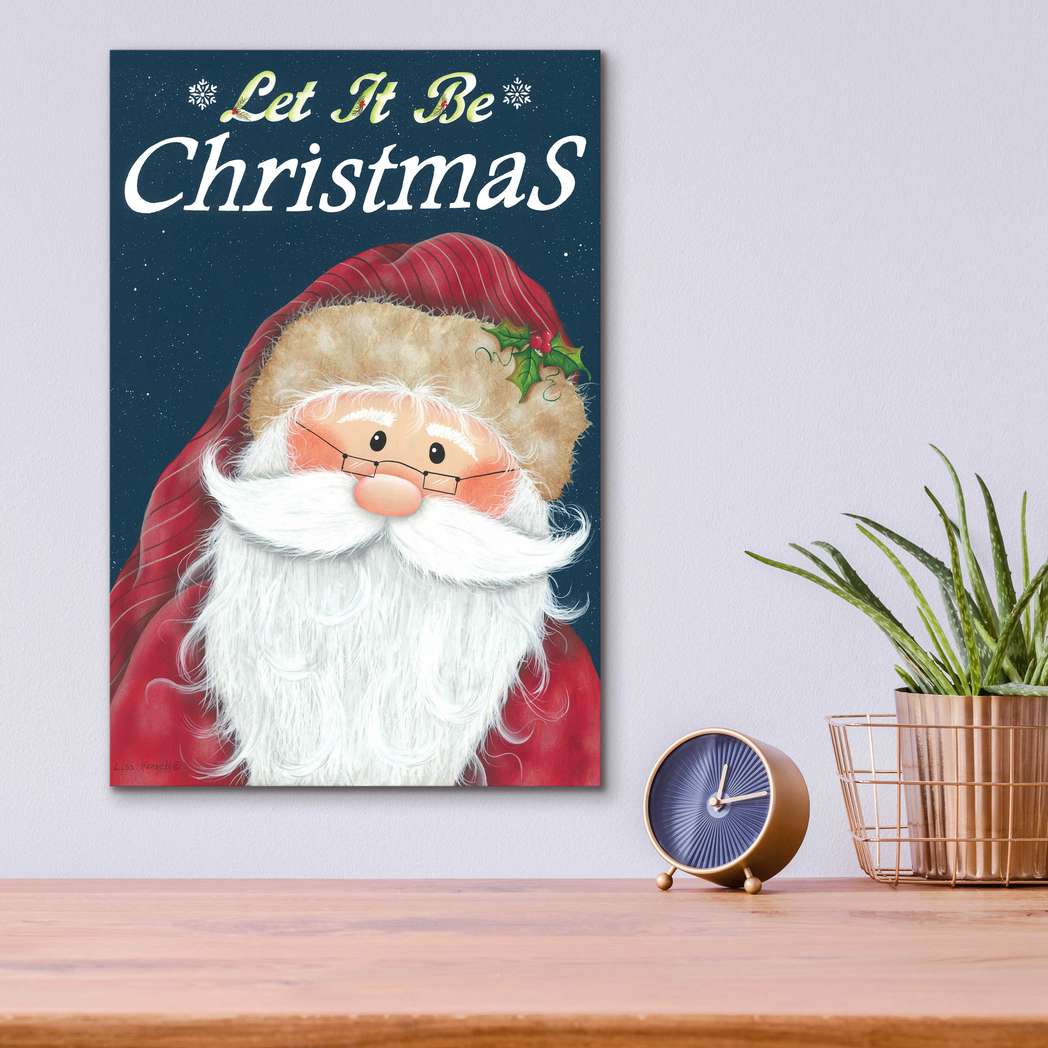 The Holiday Aisle® Let It Be Christmas by Lisa Kennedy - Unframed ...
