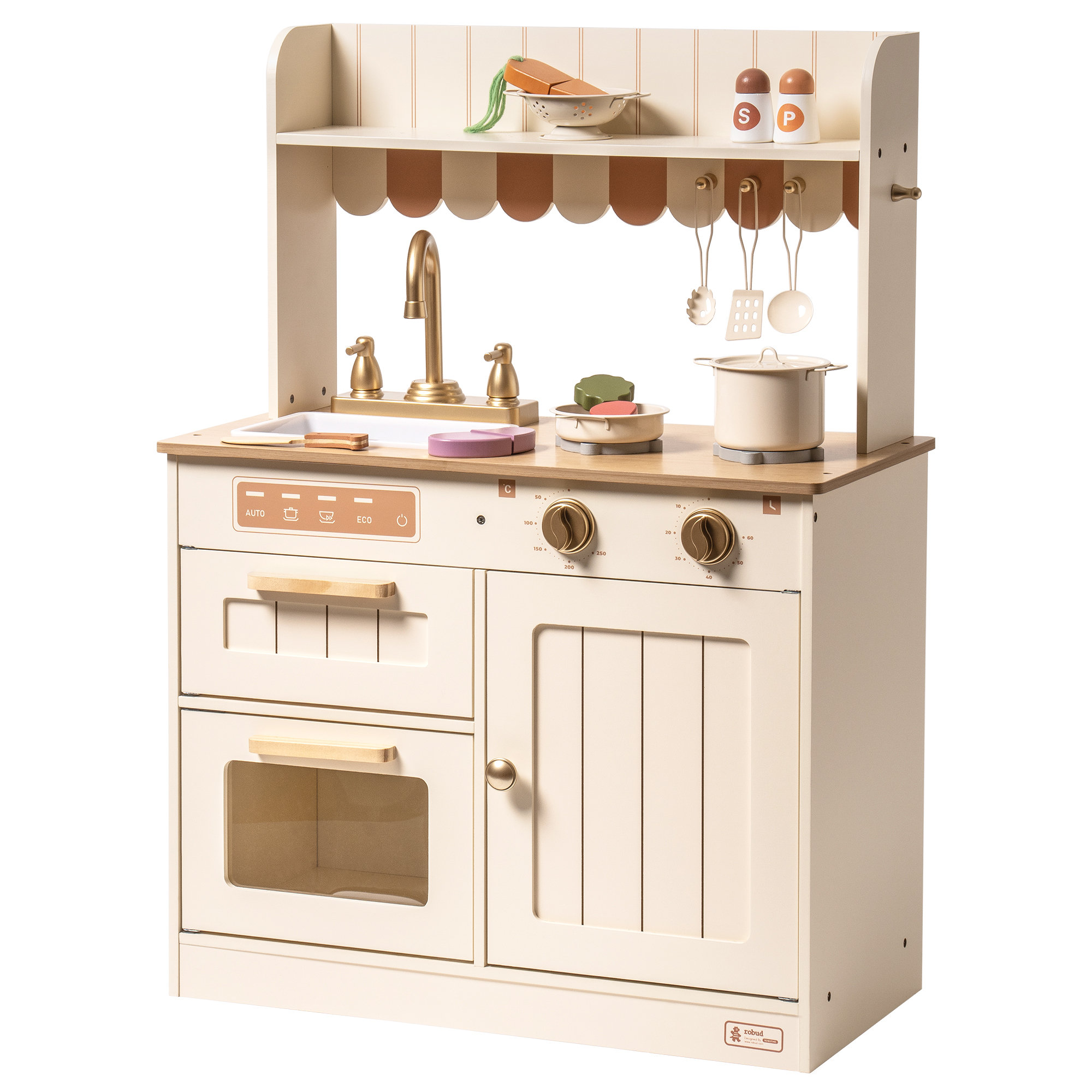 ROBUD Play Kitchen Set for Kids, Preschool Kitchen Playset & Reviews ...