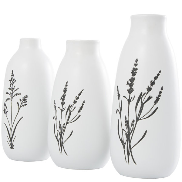 Birch Lane™ 3 Piece Ceramic Table Vase Set | Wayfair