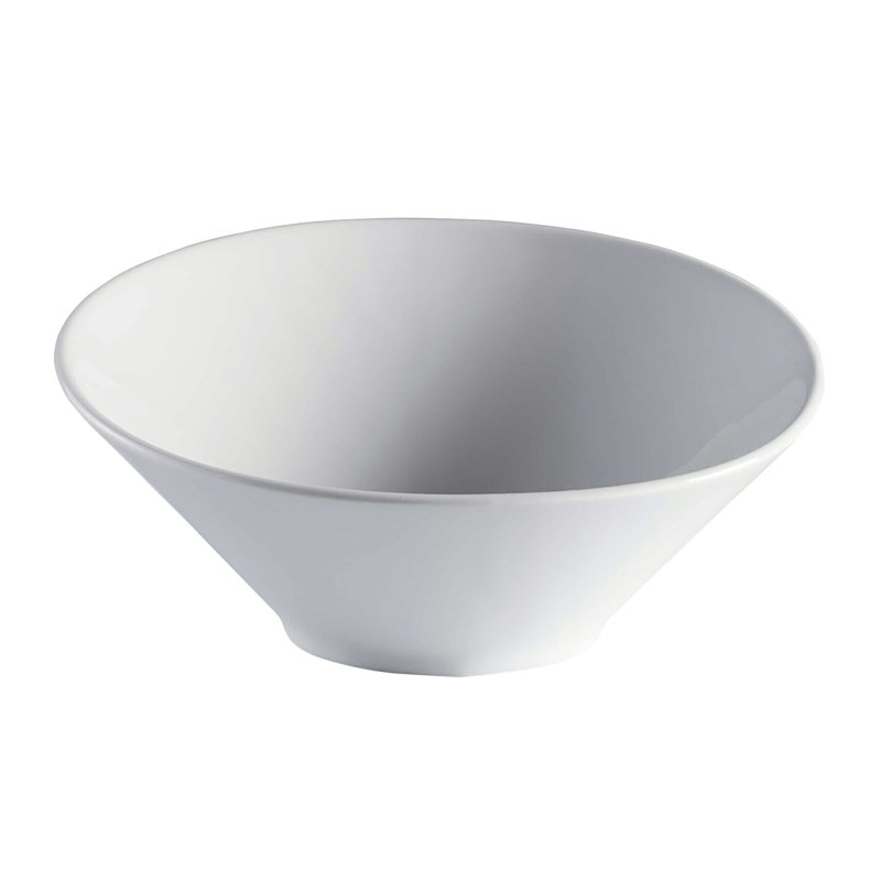 G.E.T. High-Strength Ceramic Salad Bowl, 28 Ounce, White | Wayfair