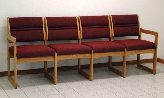 Symple Stuff Geier Polyester/Polyester Blend Seat Tandem Seating ...