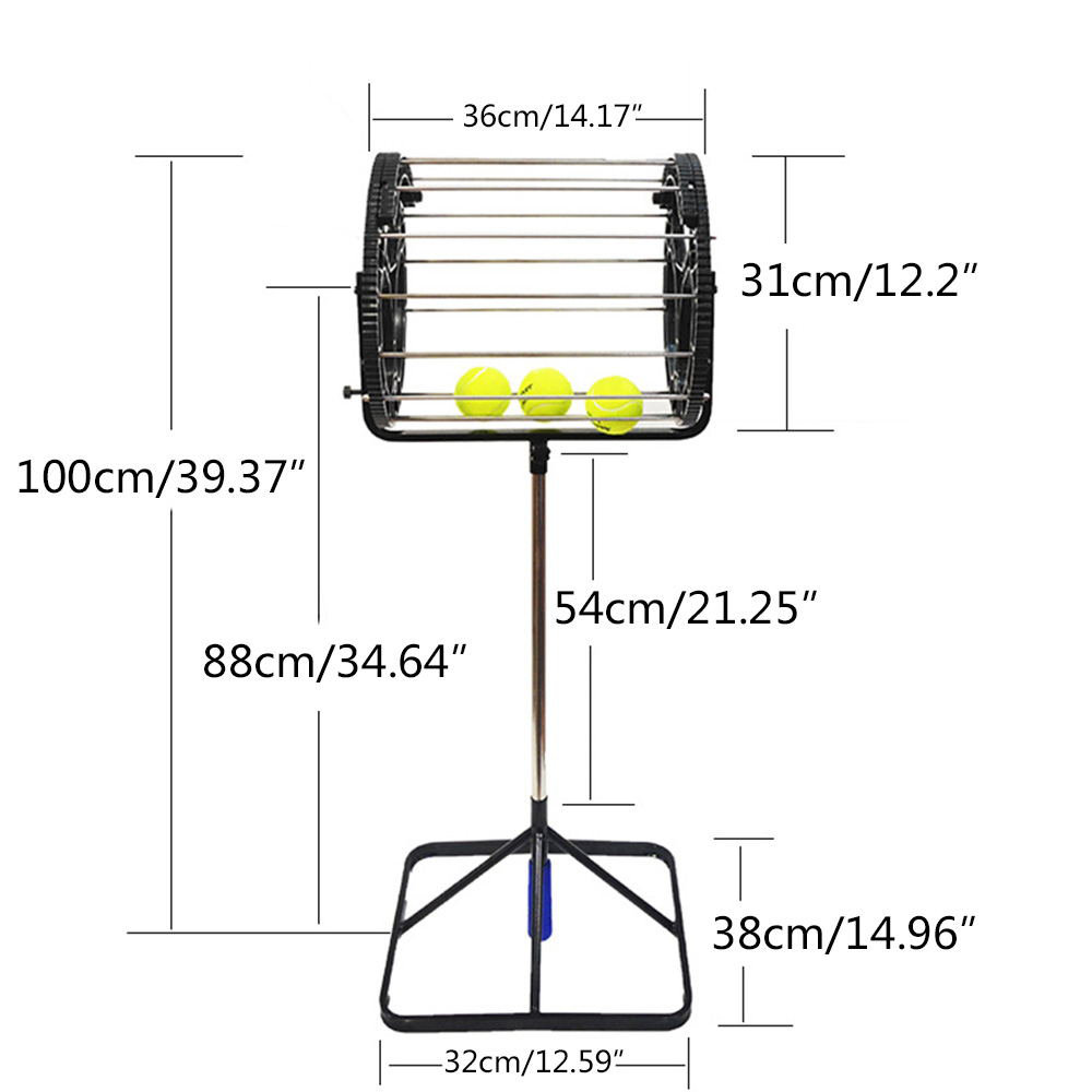 YYBUSHER Tennis Balls Pickup Collector Automatic Balls Receiver | Wayfair