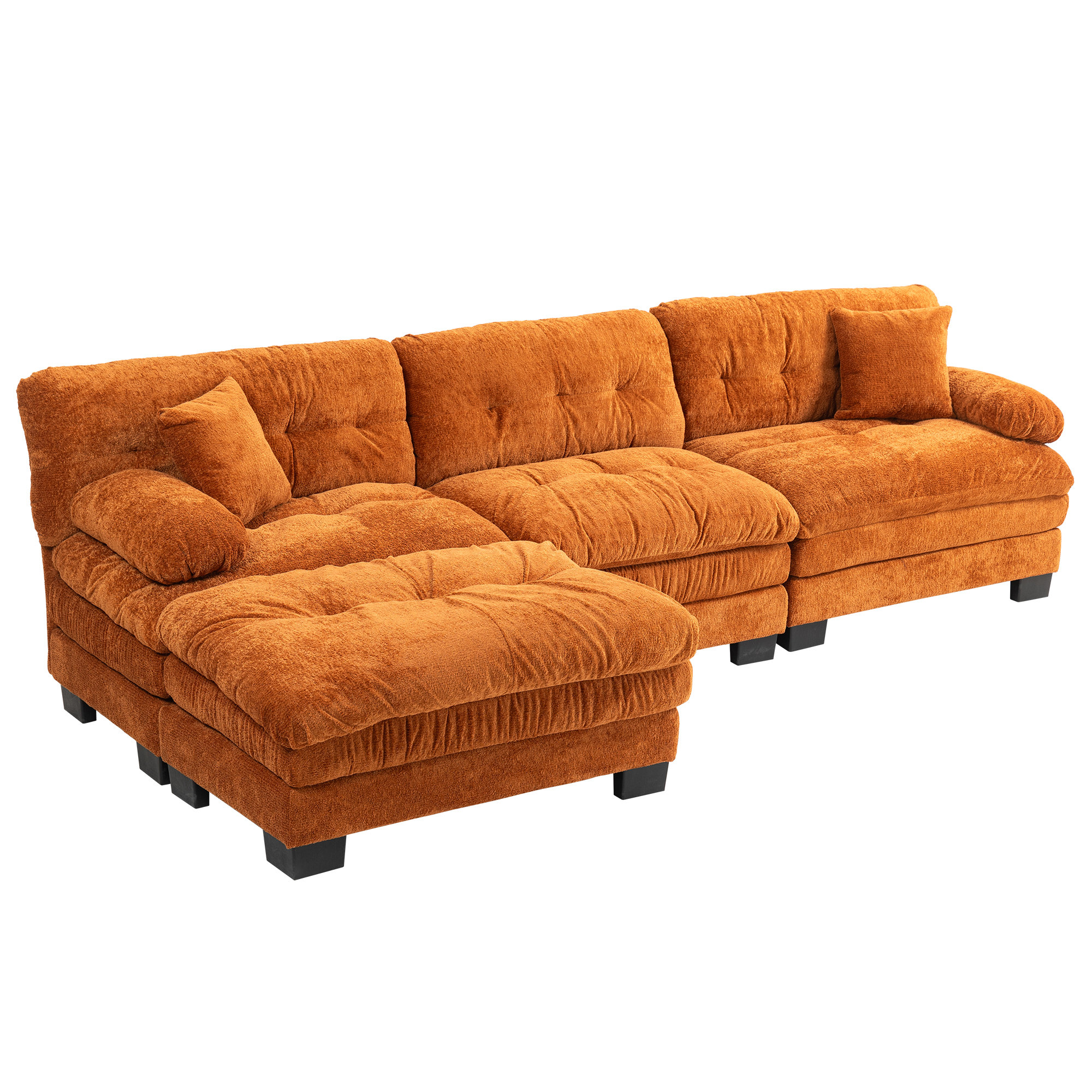 Latitude Run® L Shaped Modular Sectional Sofa With Deep Seating ...