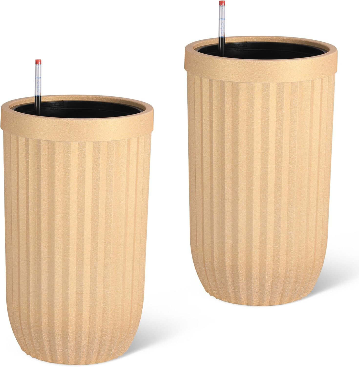 Latitude Run® Planters With A Water Level Monitor, Self Watering System ...