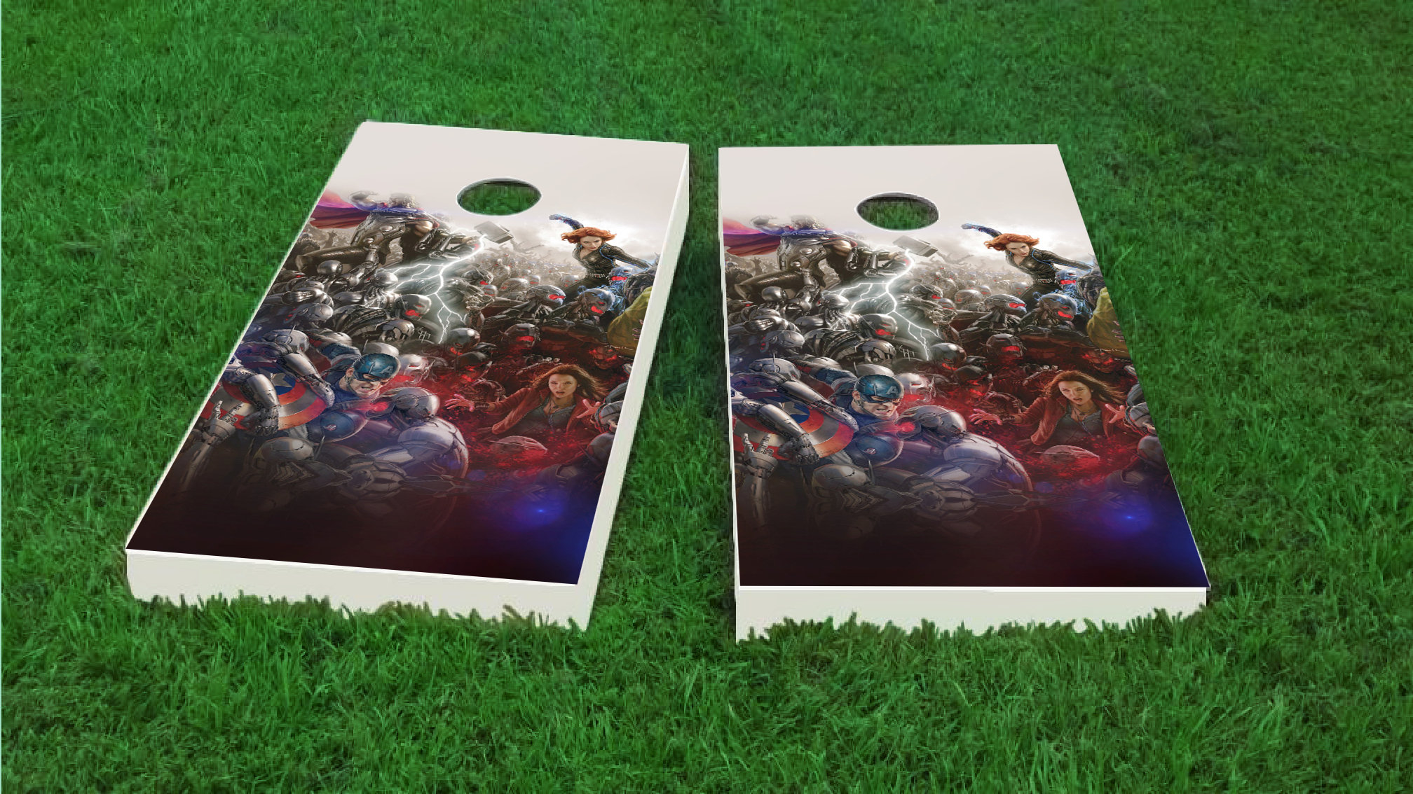 Custom Cornhole Boards 24" x 48" Marvel Comics Plastic Cornhole Board ...