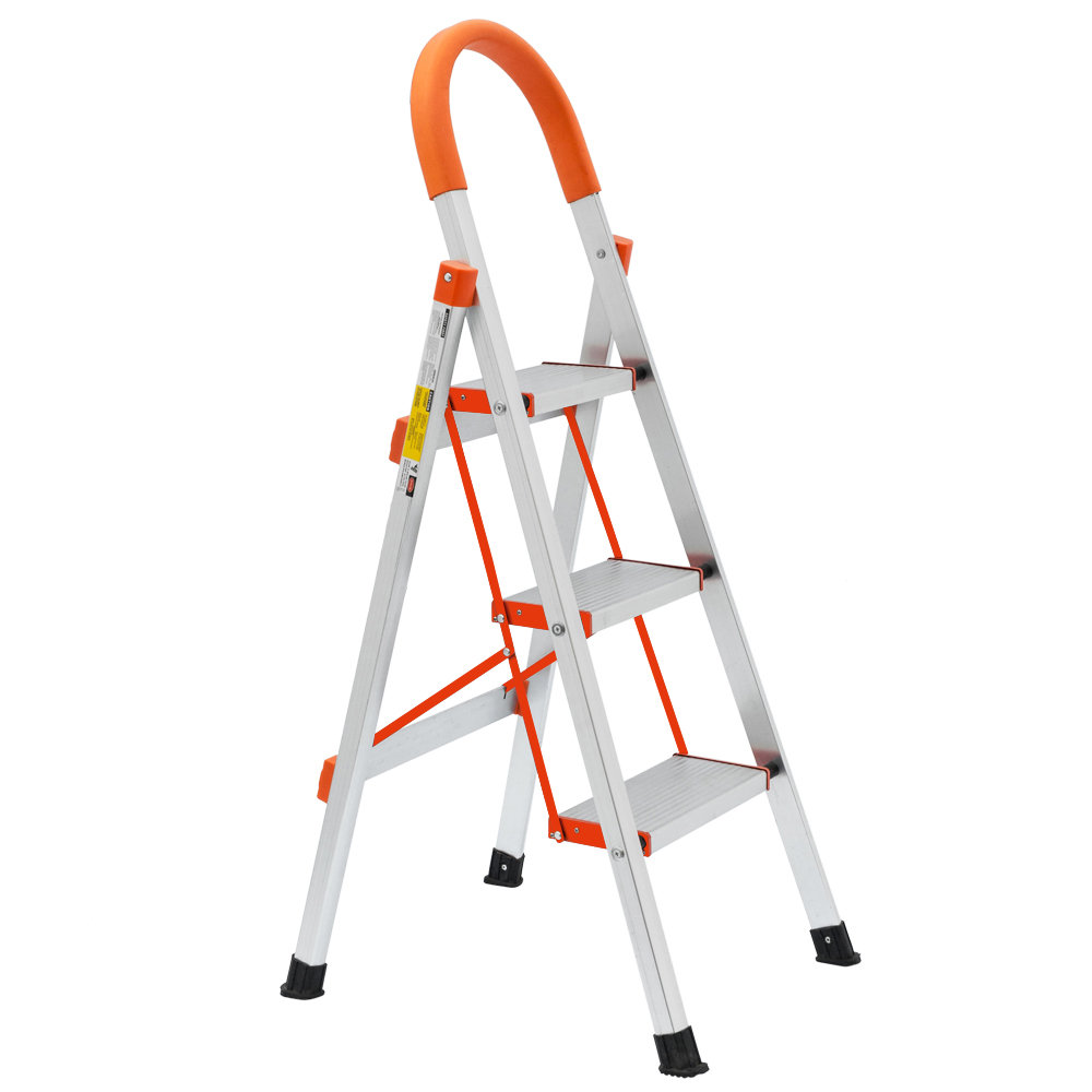 WFX Utility™ Multi-Purpose Portable 3 Step Aluminum Step Stool with 300 ...