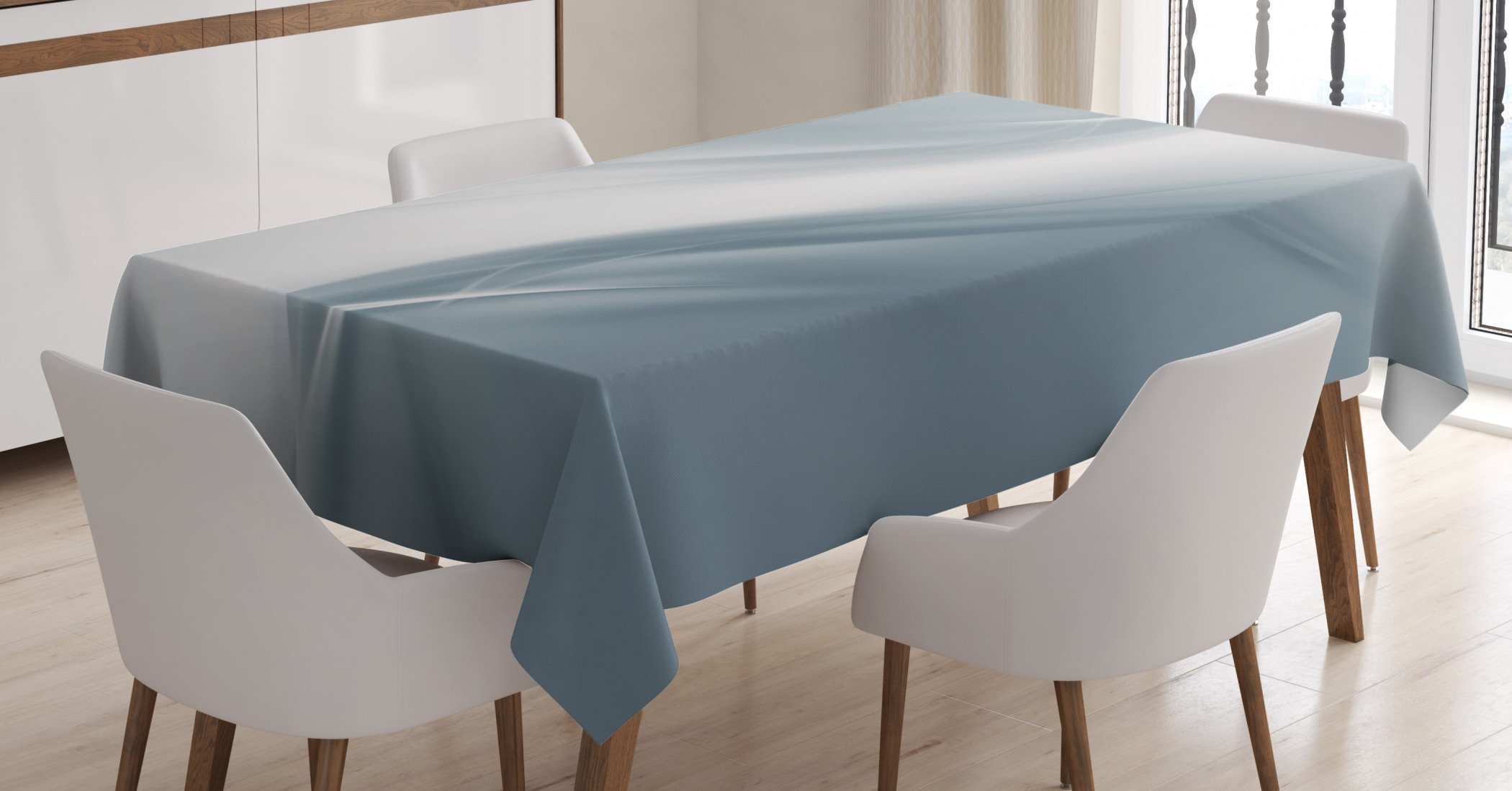 East Urban Home Grey Tablecloth, Soft Abstract Digital Print Design In ...