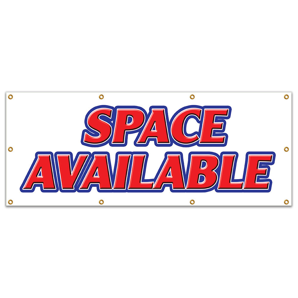 SignMission SPACE AVAILABLE BANNER SIGN Retail Warehouse Storage Units ...