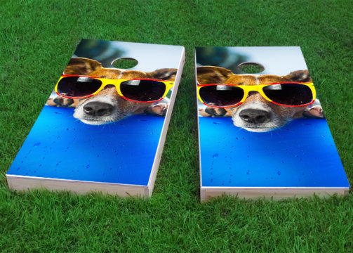Custom Cornhole Boards Summer Dog Cornhole Game - Wayfair Canada