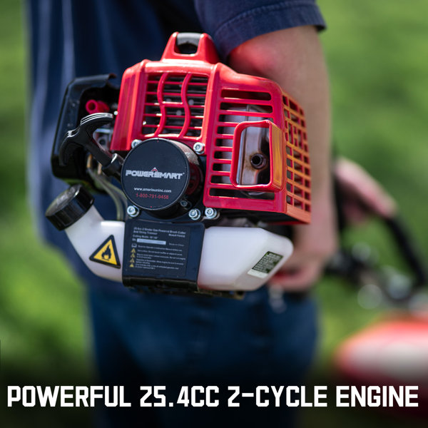 PowerSmart 25.4cc Gas Weed Wacker, 3-in-1 String Trimmer & Edger, 16 ...