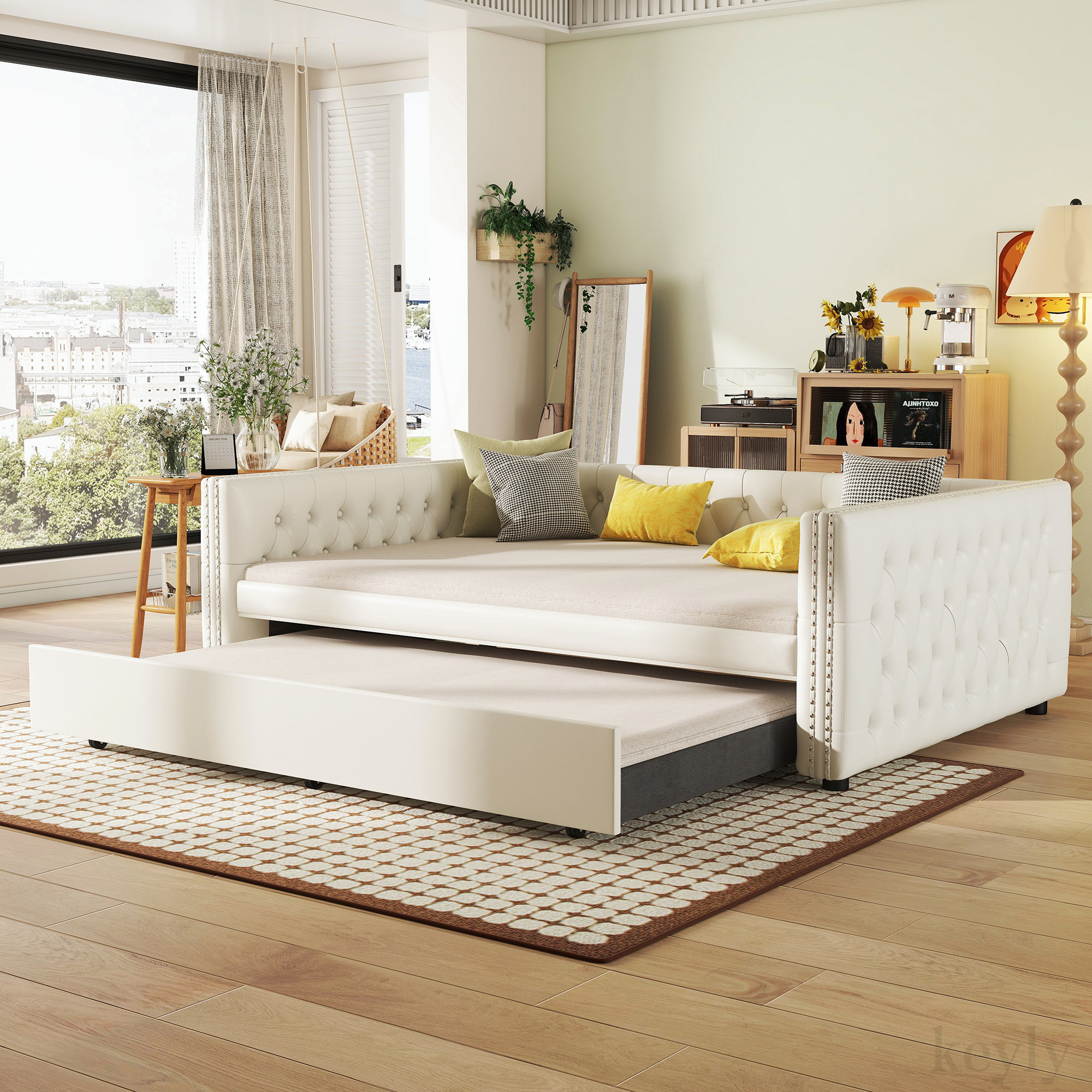 Red Barrel Studio® Jeanneke Upholstered Daybed with Trundle - Wayfair ...